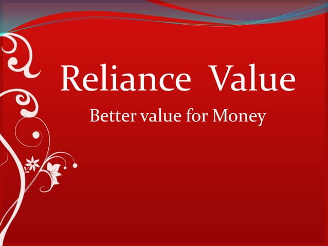 Reliance presentation | PPTX