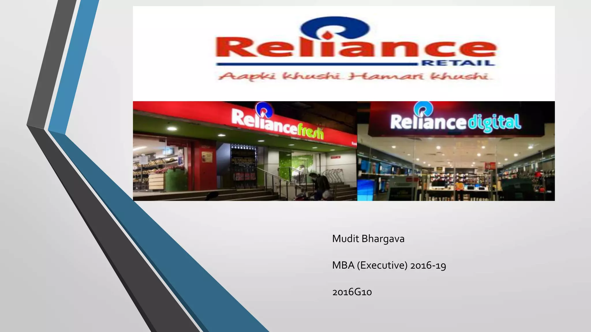 Reliance Retail - 7 P's of Marketing | PPTX