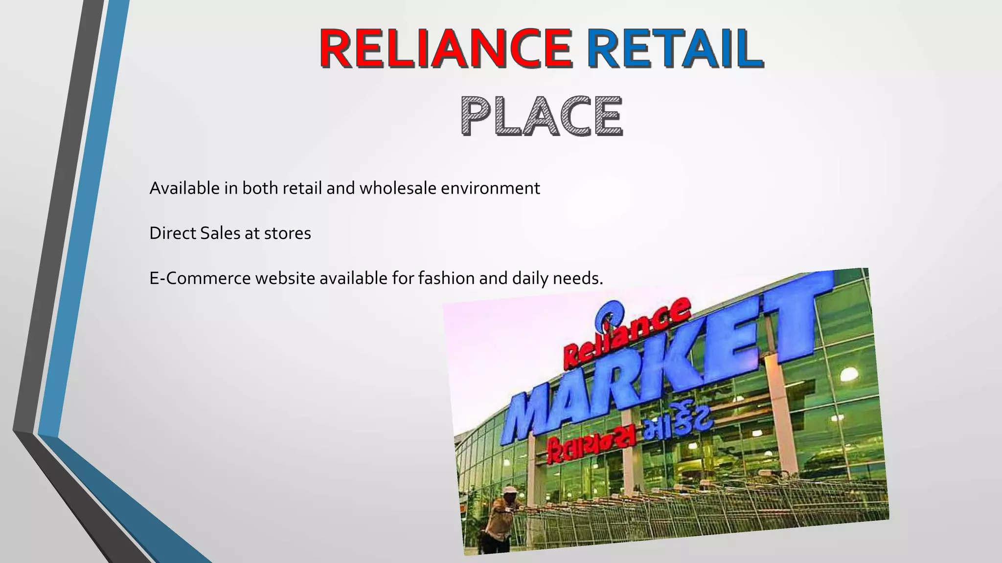 Reliance Retail - 7 P's of Marketing | PPTX
