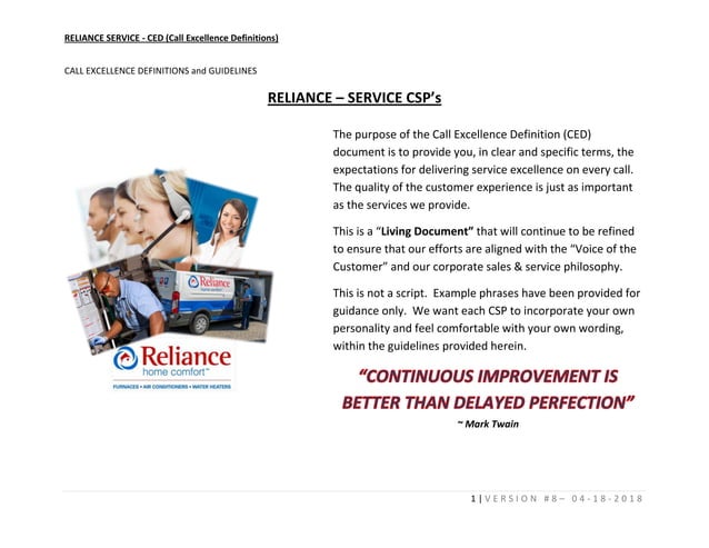 Reliance Service_CED_Version 8_Arise.pdf