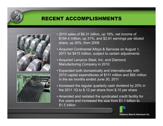 Reliance Steel Corporate Profile | PPT