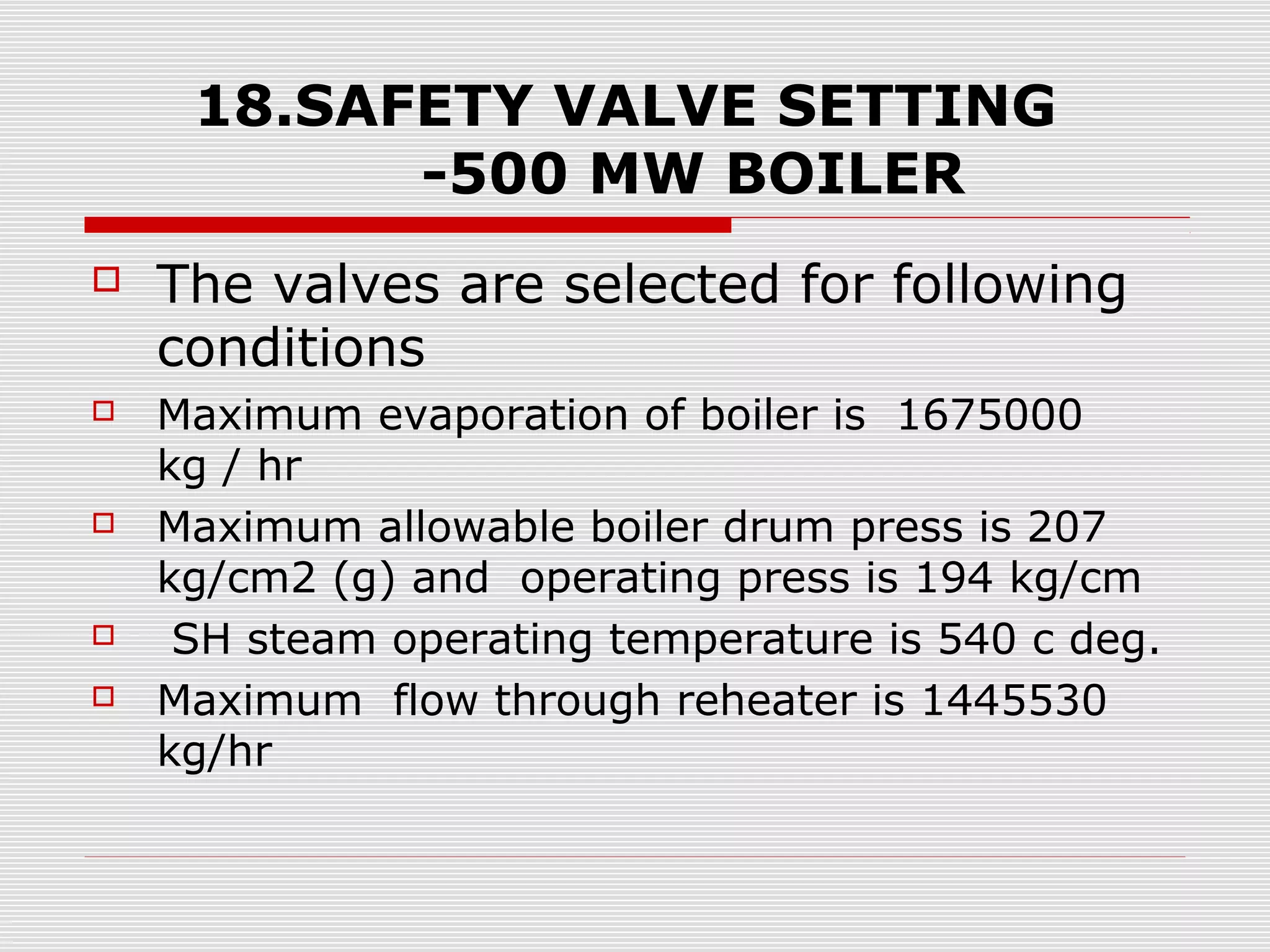 Relief and safety valves for thermal power plants | PPT