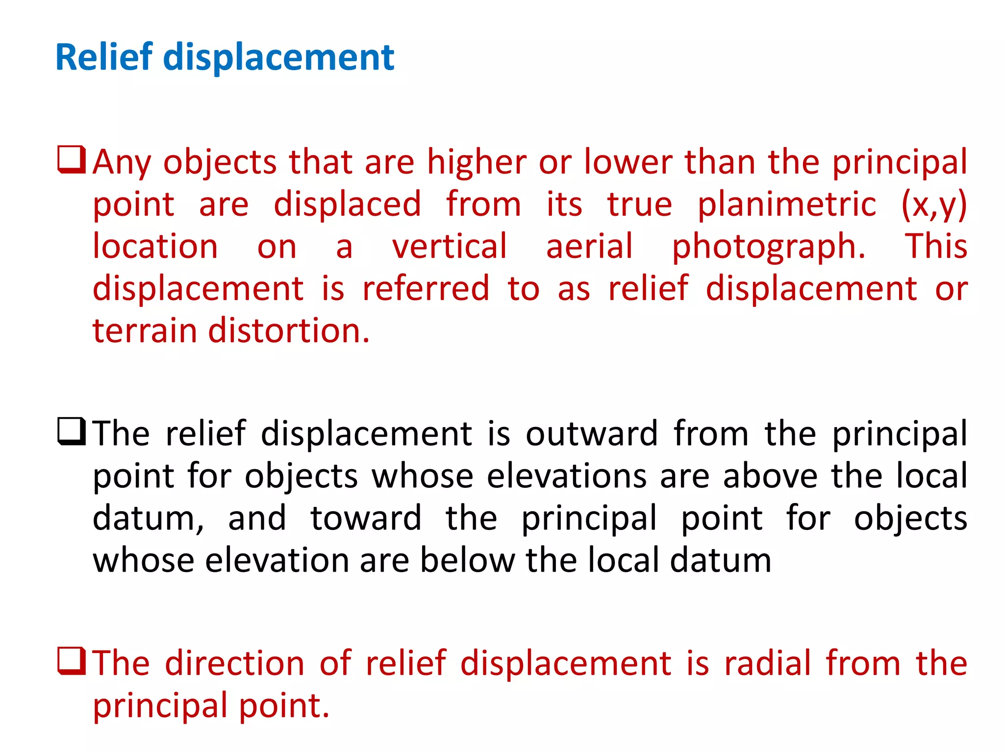 Relief displacement | PPTX