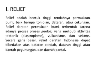 Bentuk -bentuk Relief di indonesia | PPTX
