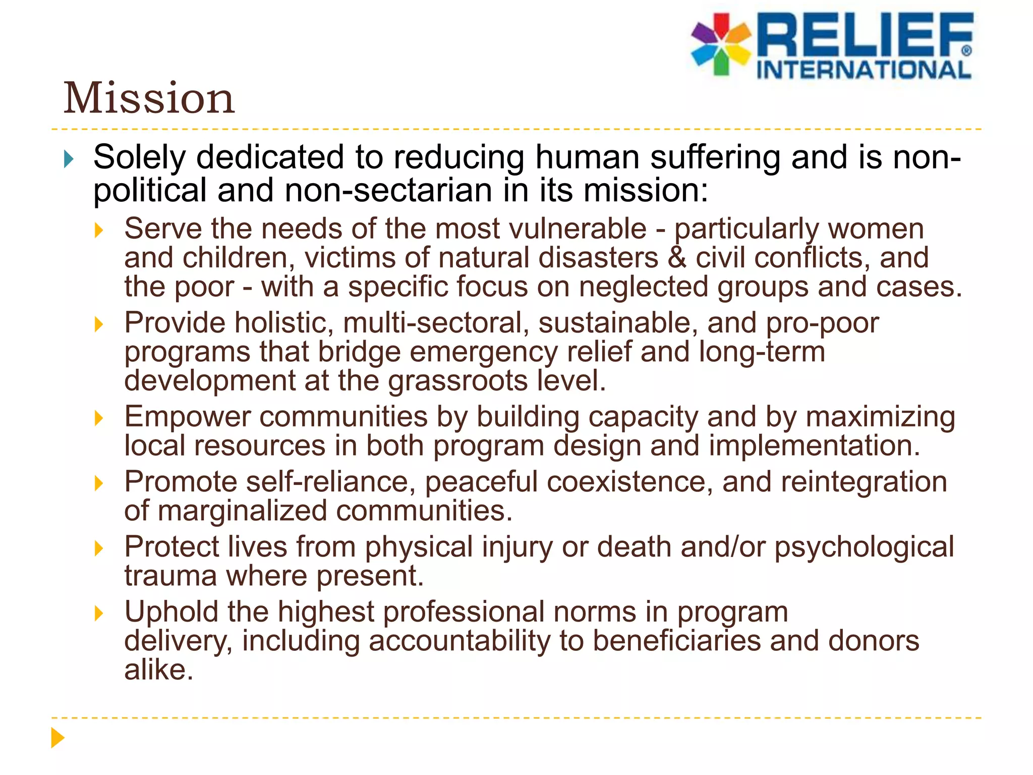 Relief international | PPTX