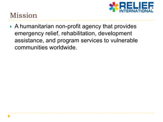 Relief international | PPTX