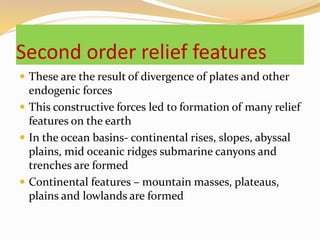 Relief orders of the earth | PPTX