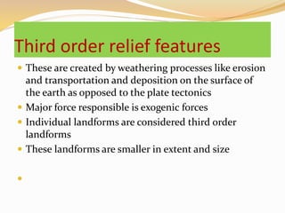 Relief orders of the earth | PPTX