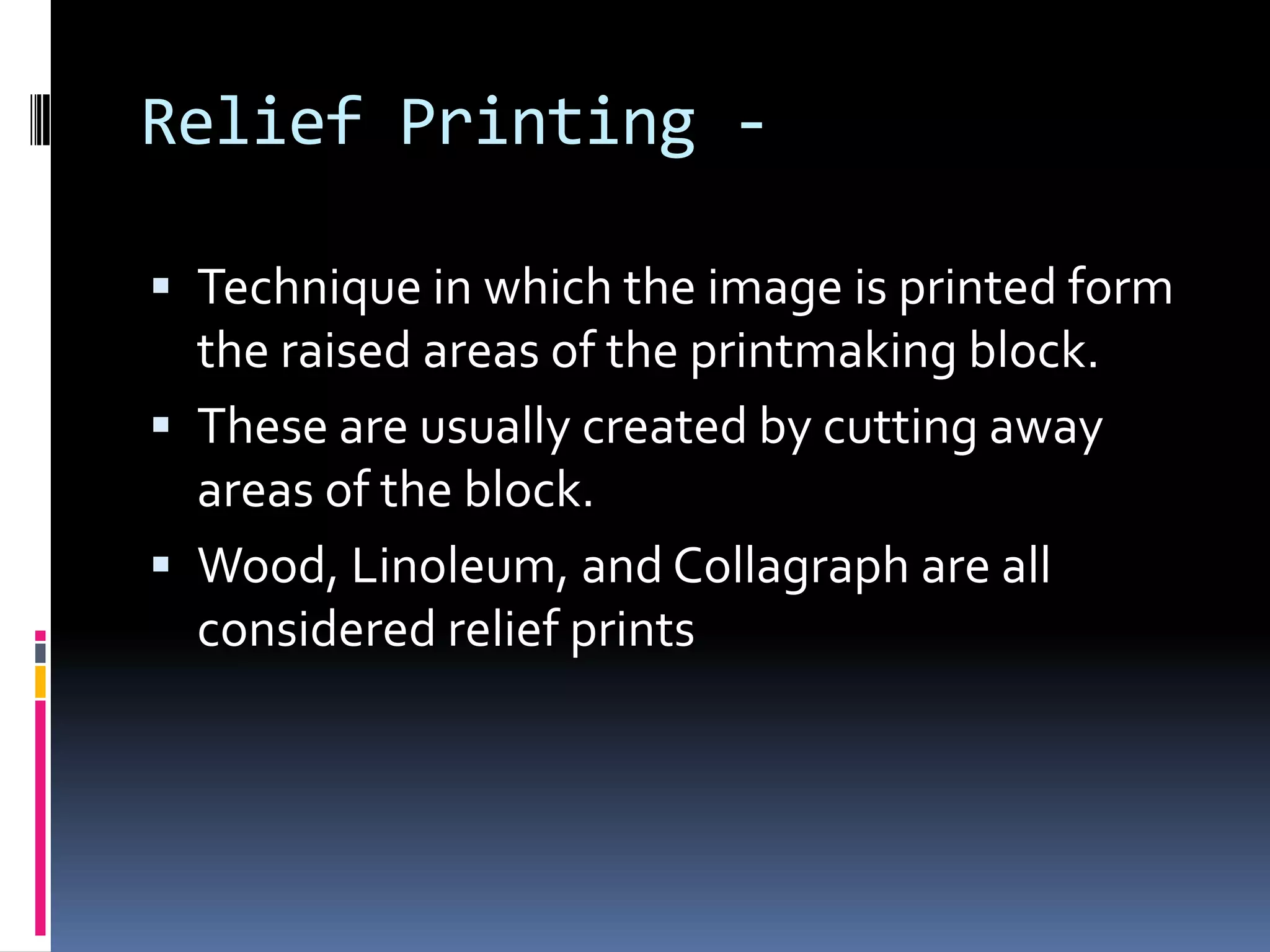 Relief printing with two linoleum plates | PPTX