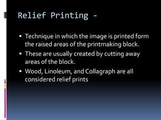 Relief printing with two linoleum plates | PPTX