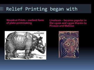 Relief printing with two linoleum plates | PPTX