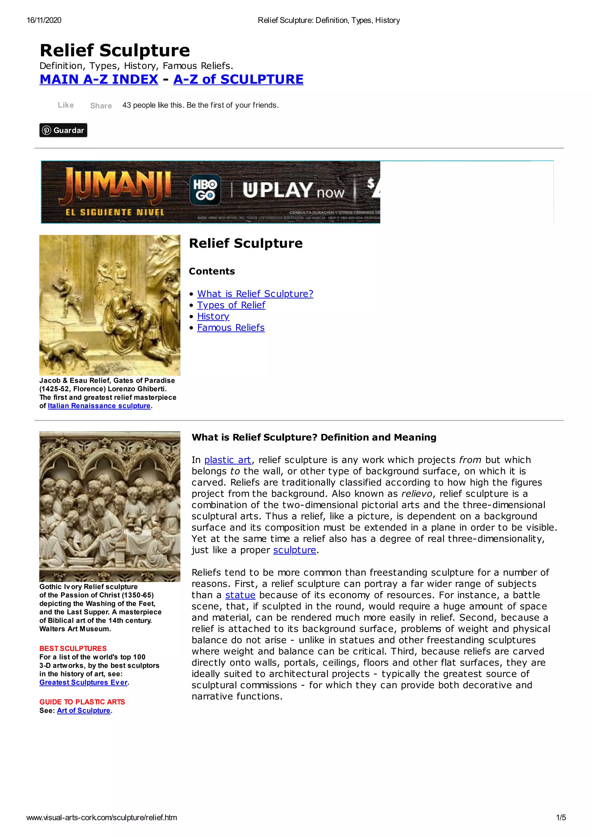 Relief sculpture definition, types, history | PDF