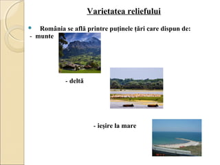 Relieful. elem. de geografie fizica a romaniei | PPT