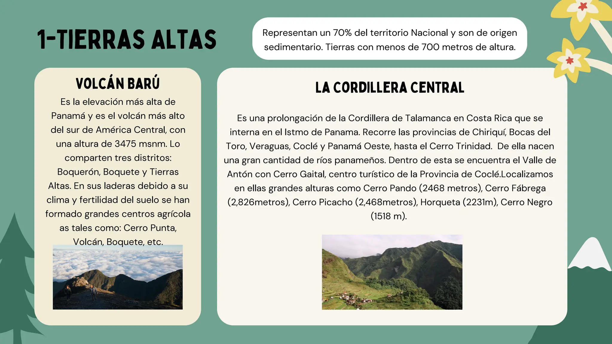 TIPOS DE RELIEVES EN PANAMÁ. SUS CARACTERÍSTICAS FÍSICAS Y GEOGRÁFICAS ...