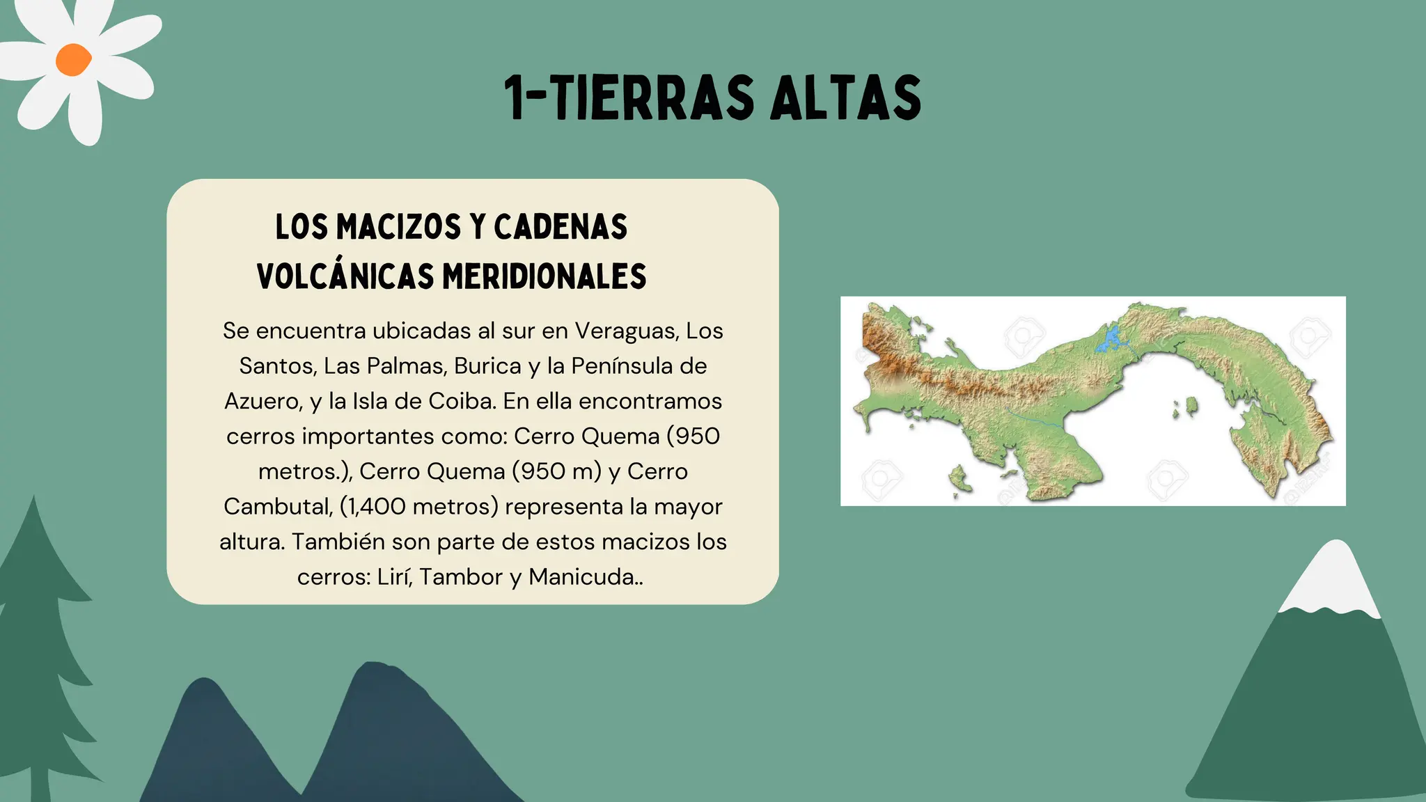 TIPOS DE RELIEVES EN PANAMÁ. SUS CARACTERÍSTICAS FÍSICAS Y GEOGRÁFICAS ...