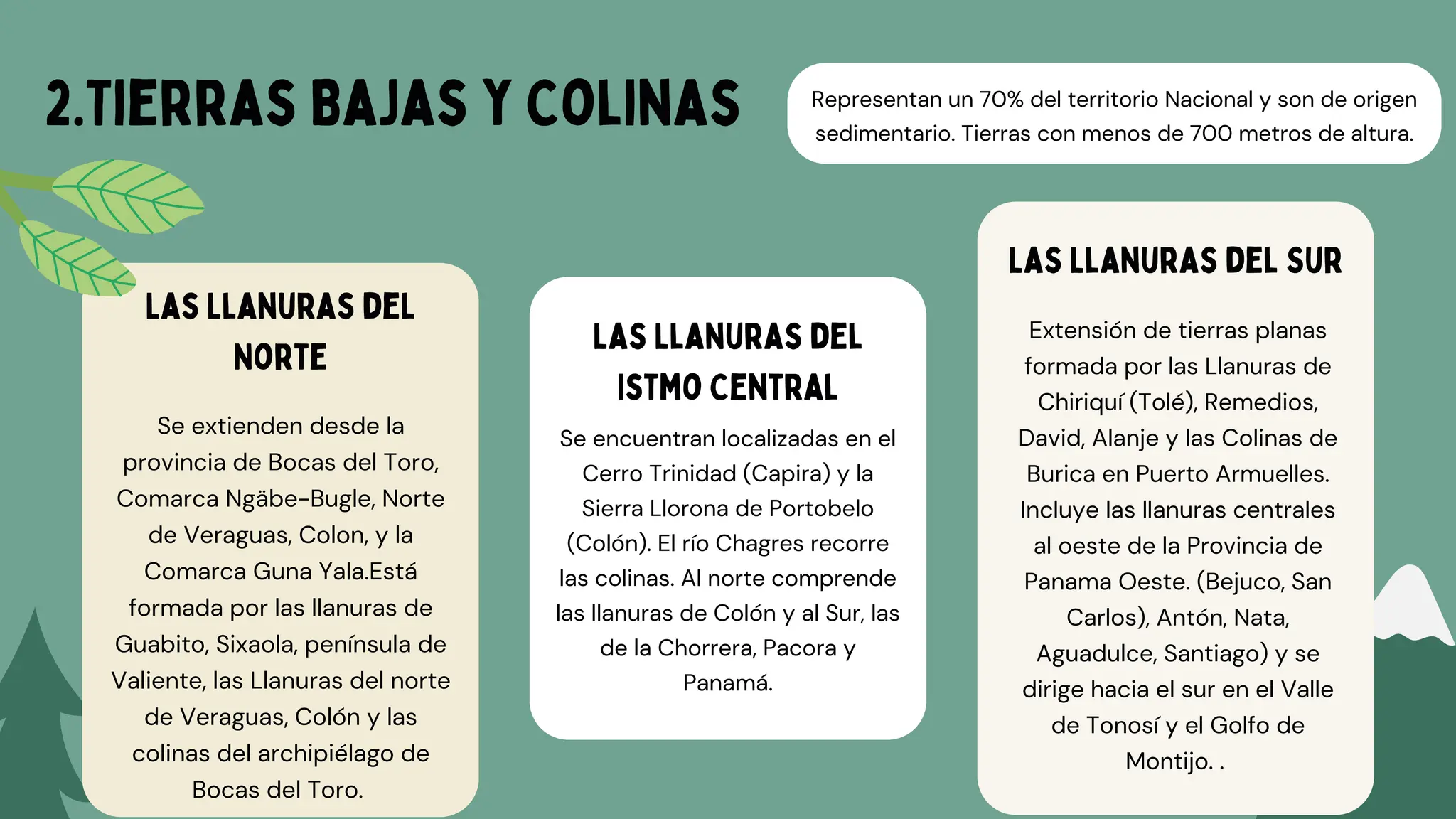 TIPOS DE RELIEVES EN PANAMÁ. SUS CARACTERÍSTICAS FÍSICAS Y GEOGRÁFICAS ...