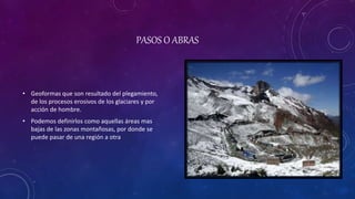RELIEVE ANDINO. Andes sudamericanos y peruanos. | PPTX