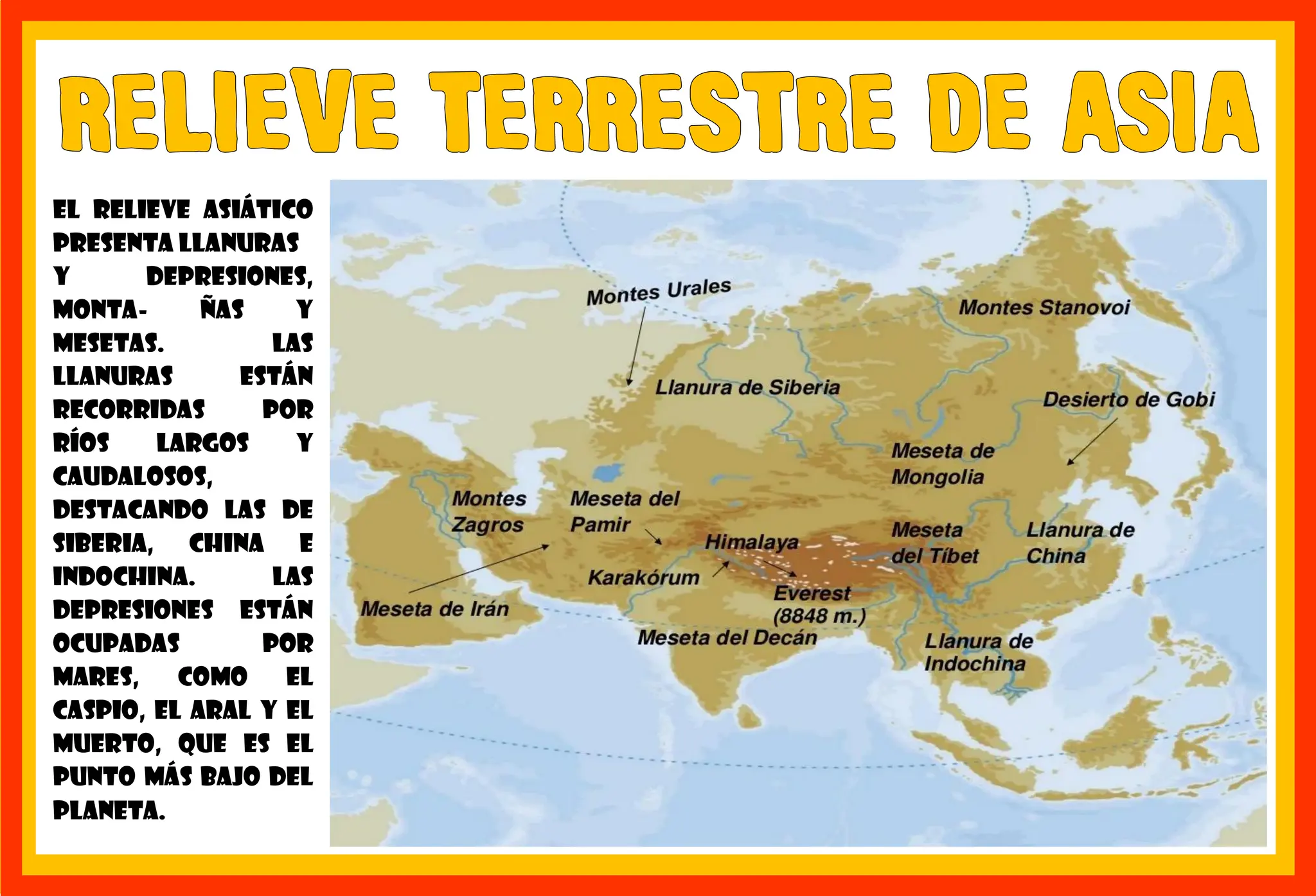 Mapa De Relieve Del Suroeste De Asia Mapa Topográfico América Del