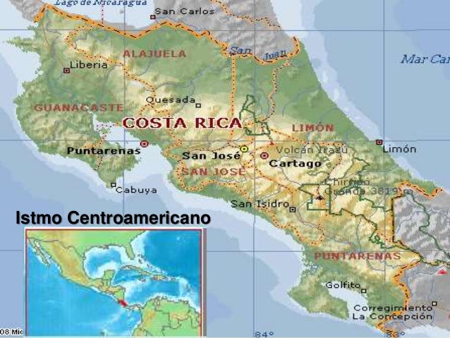 Relieve de costa rica