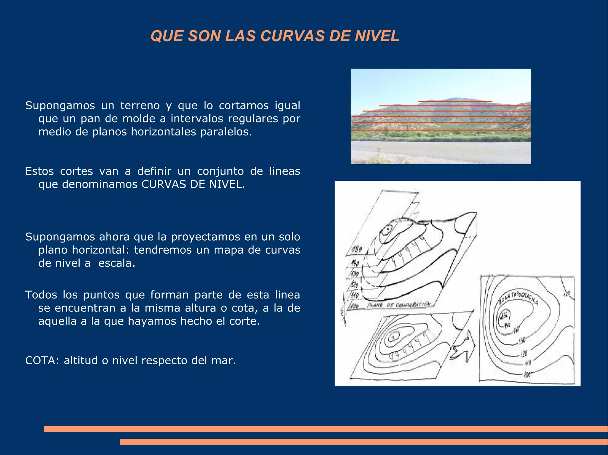 Trabajando con curvas de nivel | PPT | Descarga Gratuita