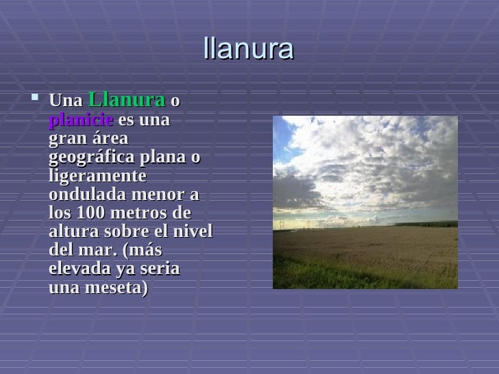 Vocabulario del Relieve