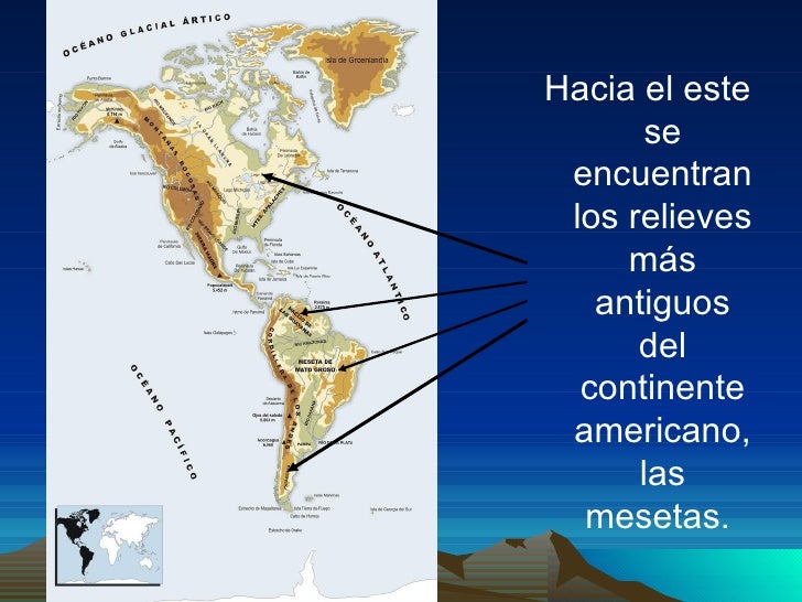 Relieves de América