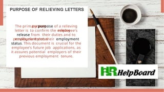 relieving order , Relieving Order Sample | PPTX