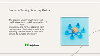 Relieving Order, Relieving Order Format and Sample | PPTX