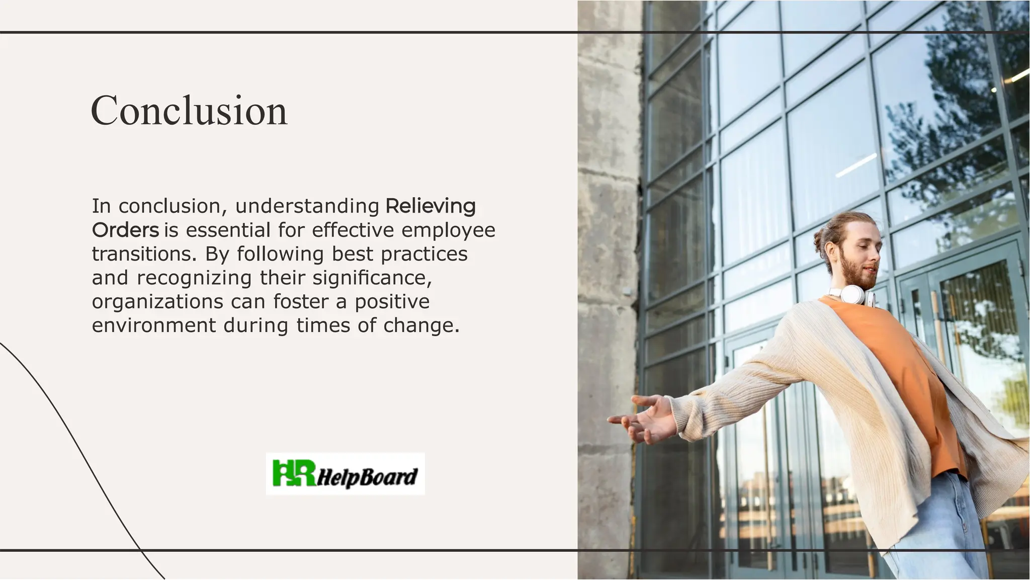Relieving Order Template, Relieving Order Sample | PPTX