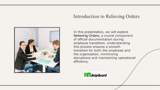 Relieving Order Template, Relieving Order Sample | PPTX