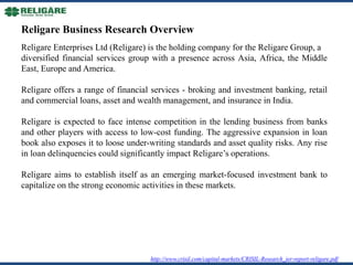 Religare Presentation - Research Methodology & Marketing Strategy | PPTX