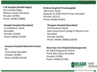 Religare Health Insurance - Network Hospital In Tamil Nadu | PPTX