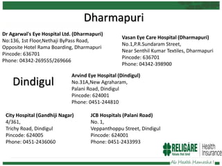 Religare Health Insurance - Network Hospital In Tamil Nadu | PPTX