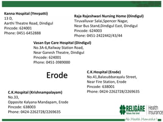 Religare Health Insurance - Network Hospital In Tamil Nadu | PPTX