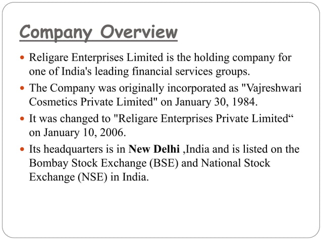 Religare swot and non life insurance porter's 5 | PPT