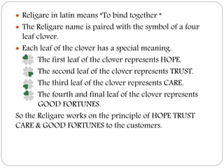 Religare swot and non life insurance porter's 5 | PPT