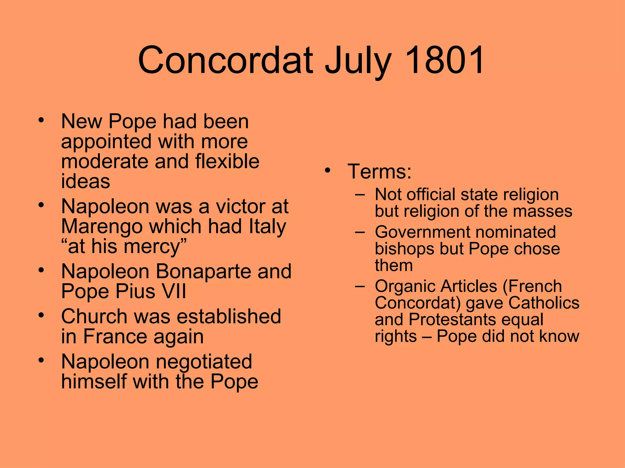 Napoleon - Religion | PPT