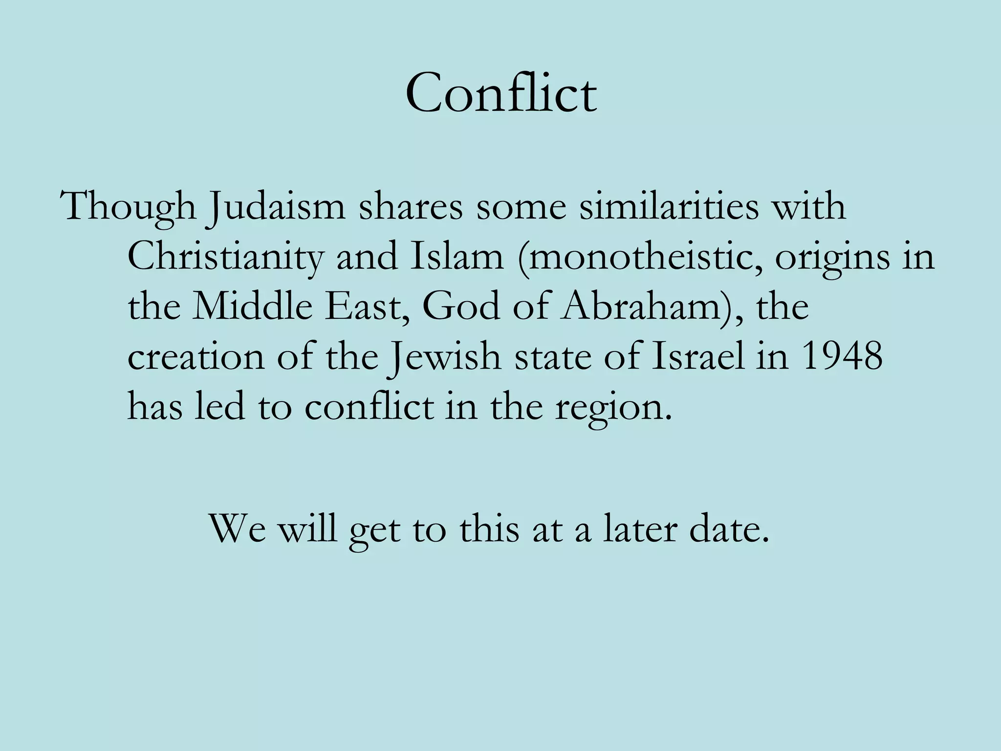 Monotheistic Religions | PPT