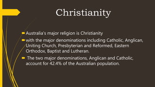 Religion of Australia | PPTX
