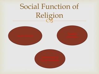 Religion, Function of religion , and Psychological Function Of Religion ...