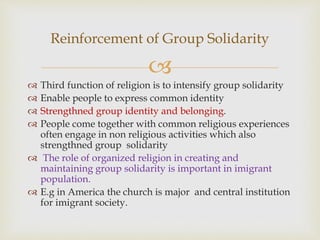 Religion, Function of religion , and Psychological Function Of Religion ...