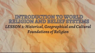 world religion and belief system ppt les | PPTX