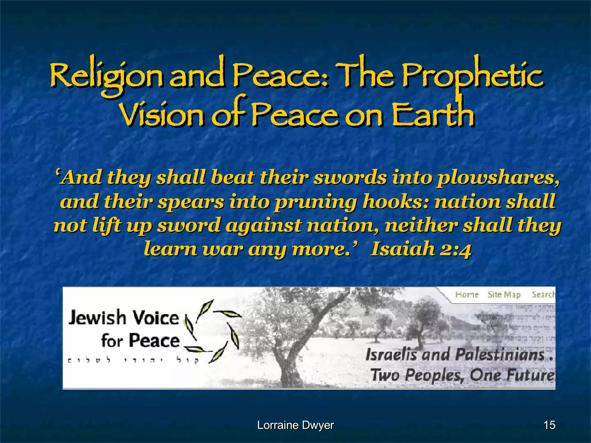 Religion And Peace | PPT