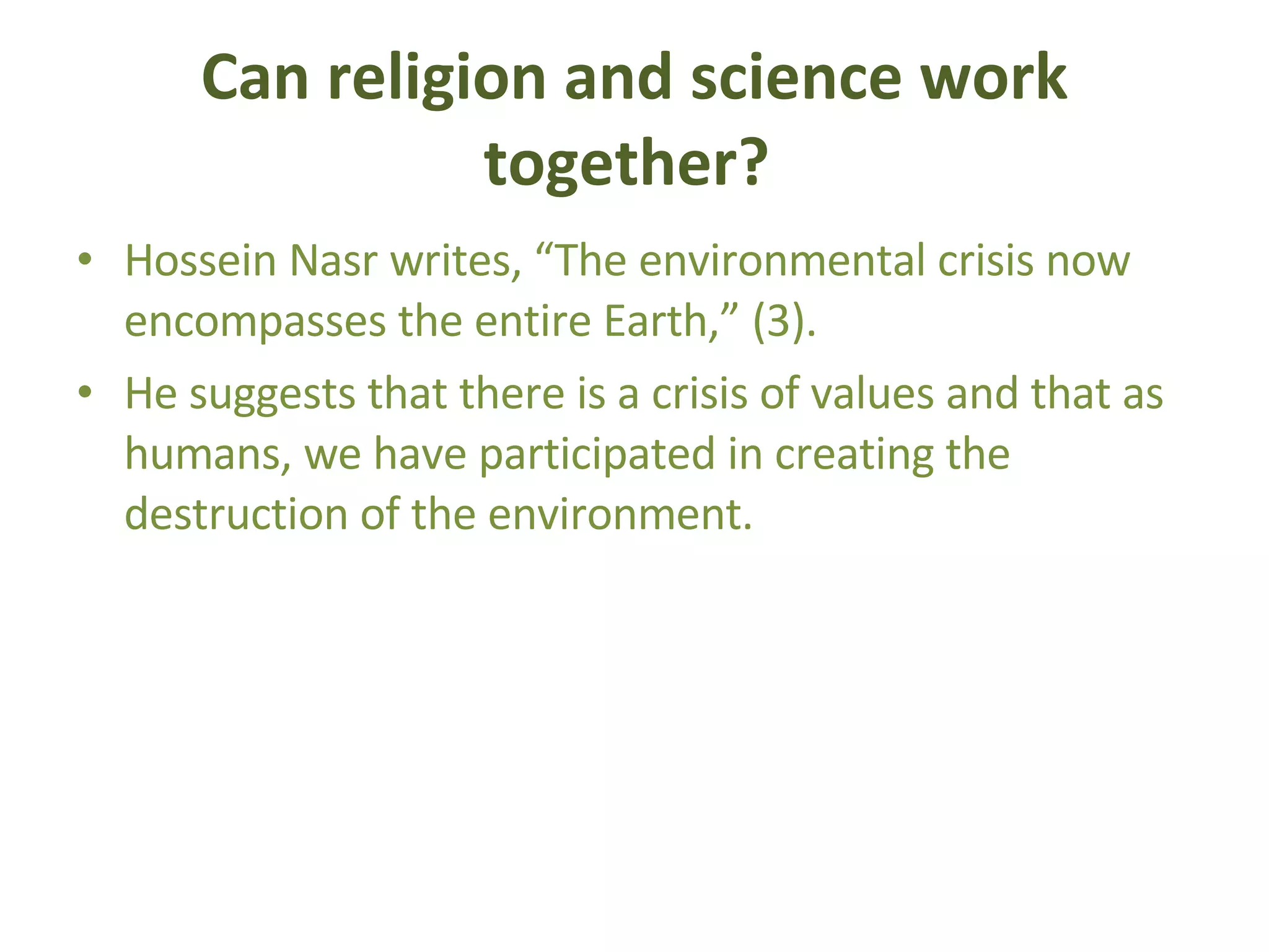 Religion and the Environment | PPT