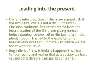 Religion and the Environment | PPT