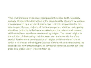 Religion and the Environment | PPT