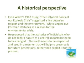 Religion and the Environment | PPT