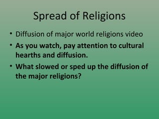 APHG Unit 3: Religion Intro | PPT