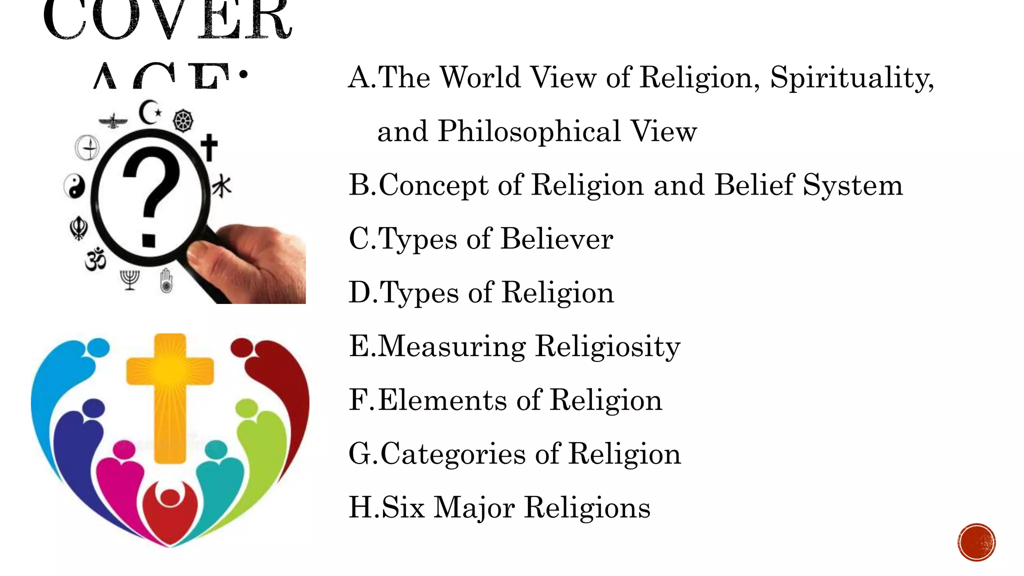 Religion - Lesson 1: Concept of Religon and Belief System | PPTX