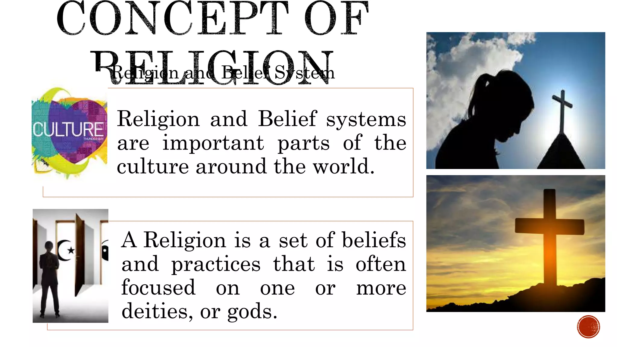 Religion - Lesson 1: Concept of Religon and Belief System | PPTX